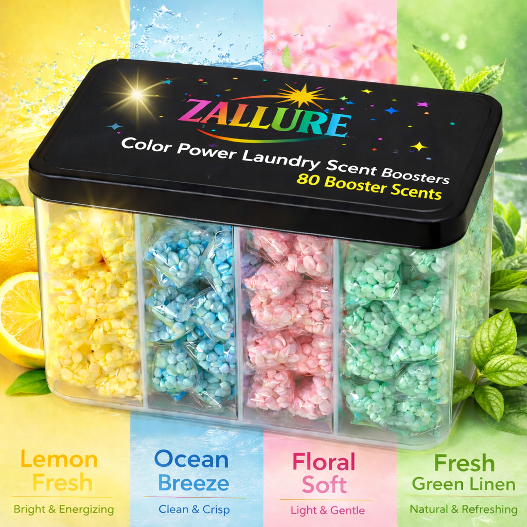 Zallure Color Power Laundry Scent Booster Pods, 80 Count, Multi-Scent ...