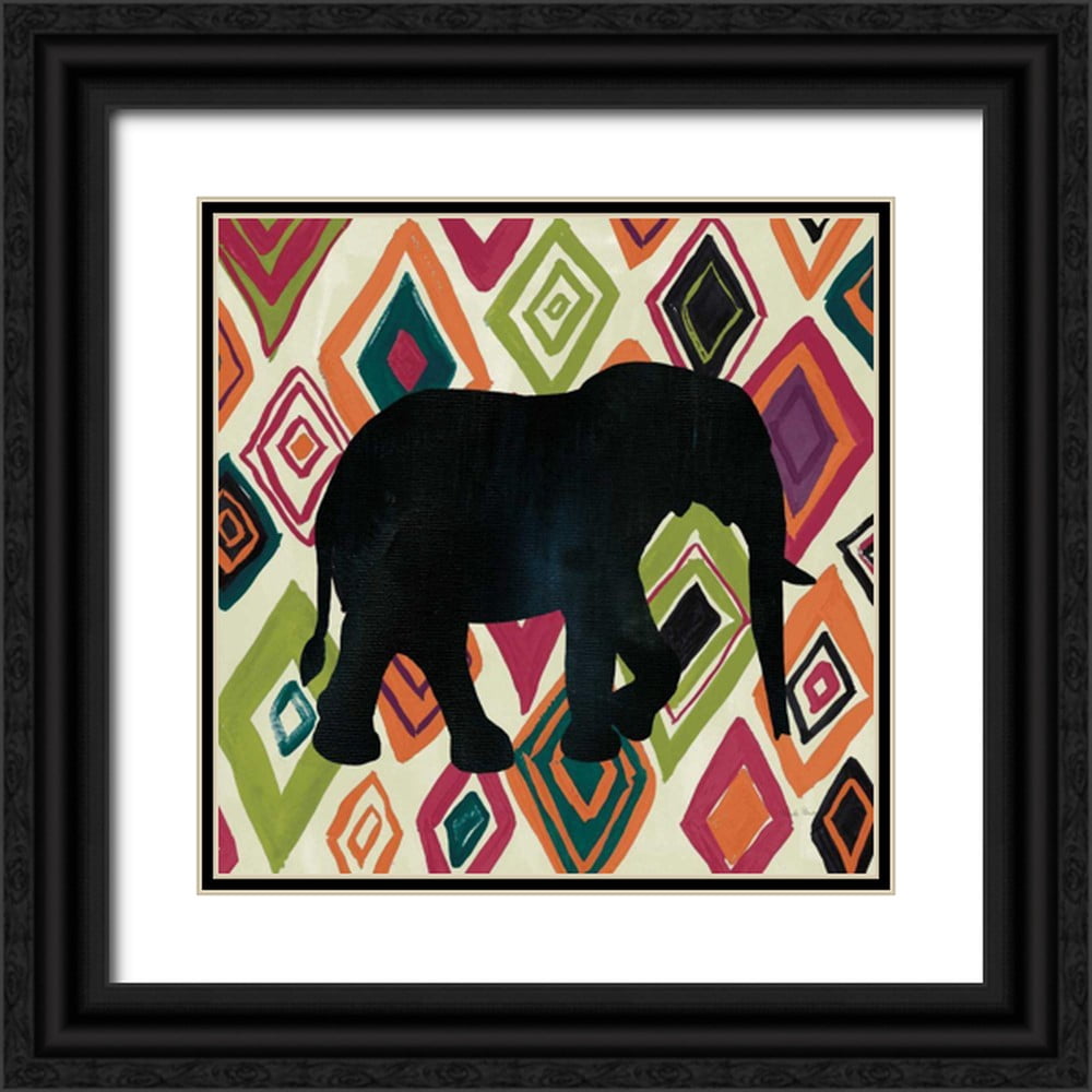Zaman, Farida 12x12 Black Ornate Wood Framed with Double Matting Museum ...