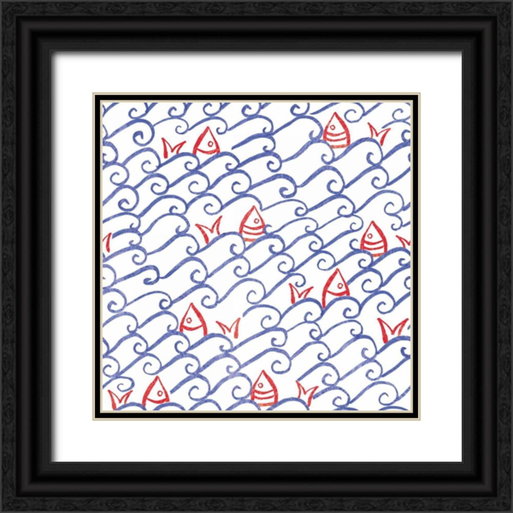 Zaman, Farida 12x12 Black Ornate Wood Framed with Double Matting Museum ...