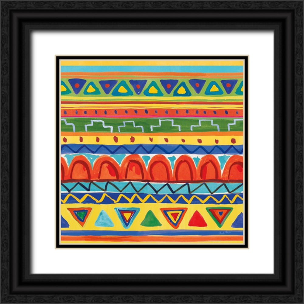 Zaman, Farida 12x12 Black Ornate Wood Framed with Double Matting Museum ...