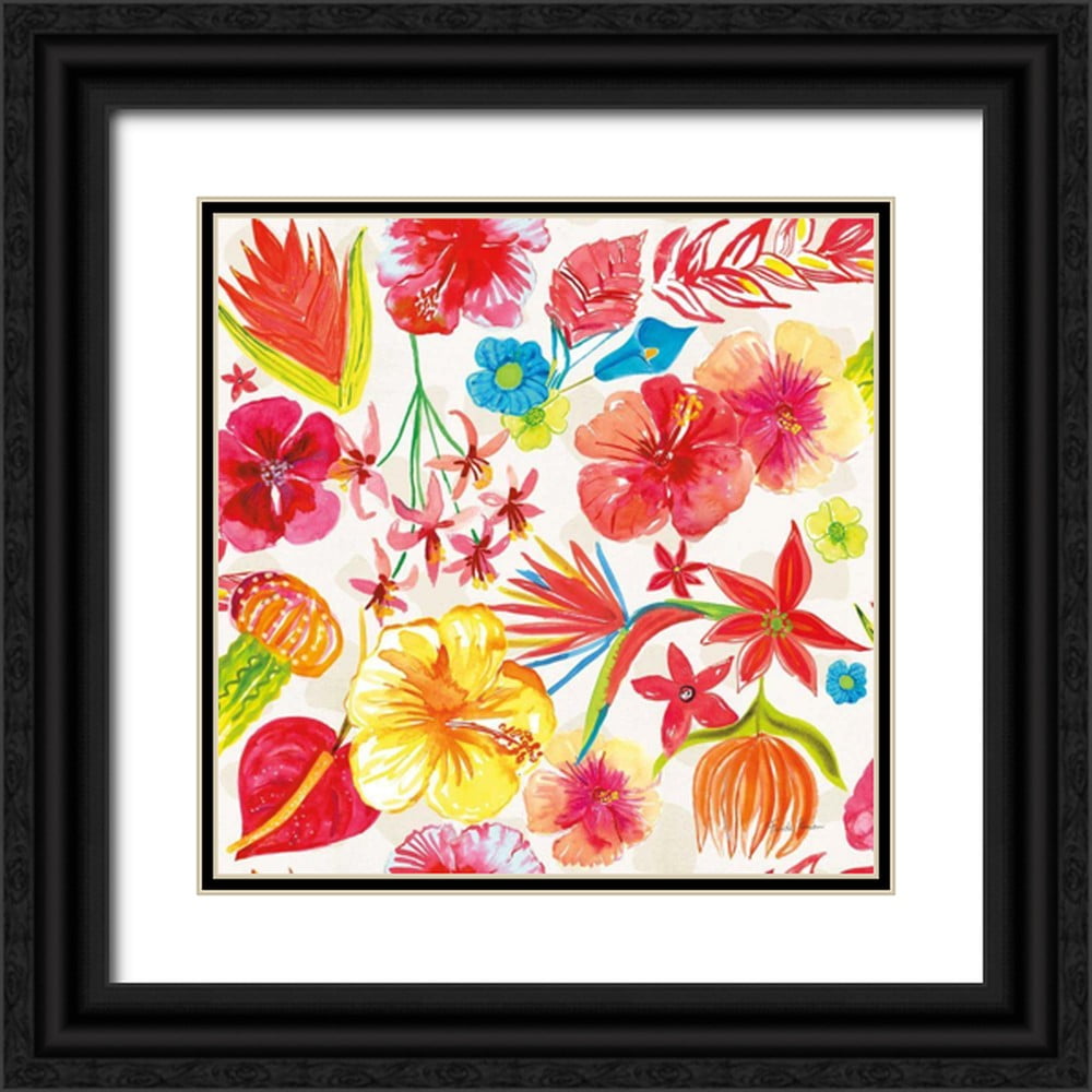 Zaman, Farida 12x12 Black Ornate Wood Framed with Double Matting Museum ...