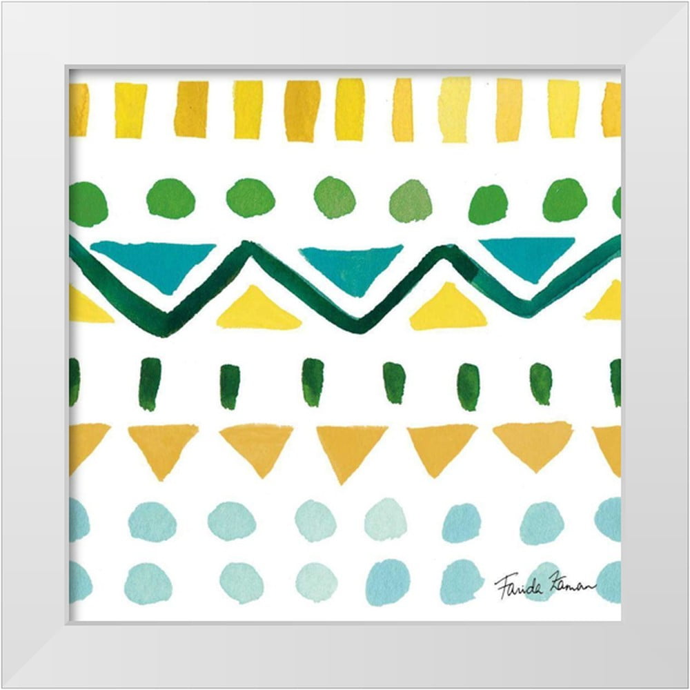 Zaman, Farida 12x12 White Modern Wood Framed Museum Art Print Titled ...