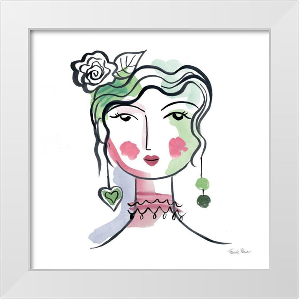 Zaman, Farida 12x12 White Modern Wood Framed Museum Art Print Titled ...