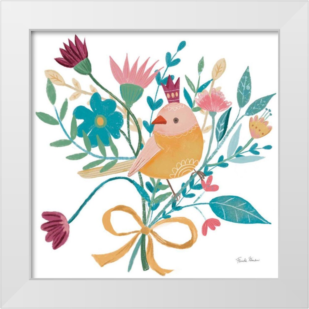 Zaman, Farida 12x12 White Modern Wood Framed Museum Art Print Titled ...