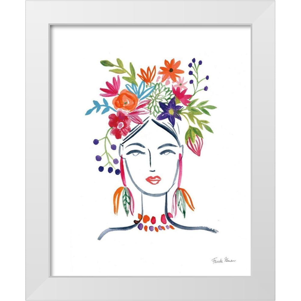 Zaman, Farida 12x14 White Modern Wood Framed Museum Art Print Titled ...