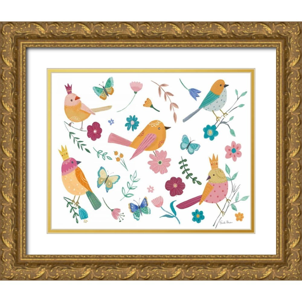 Zaman, Farida 14x12 Gold Ornate Wood Framed with Double Matting Museum ...