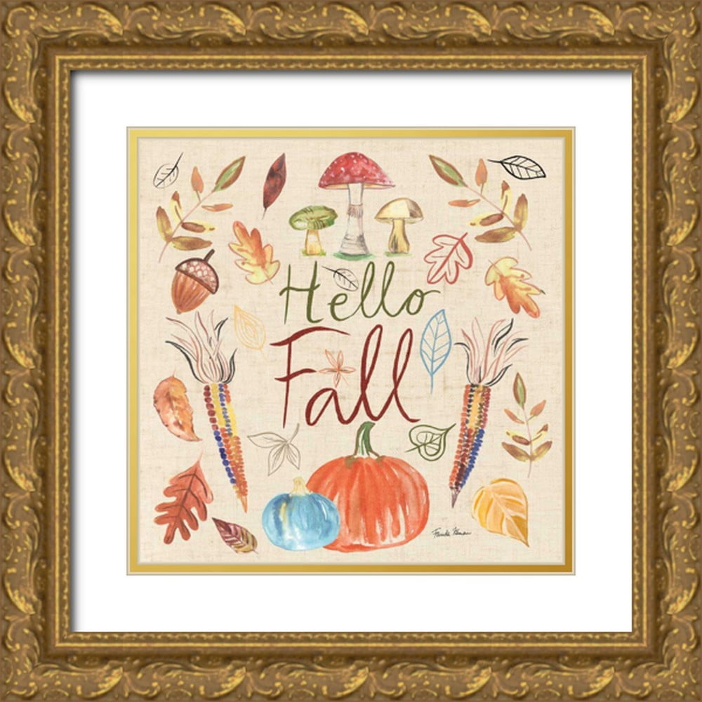 Zaman, Farida 15x15 Gold Ornate Wood Framed with Double Matting Museum Art Print Titled - Hello ...