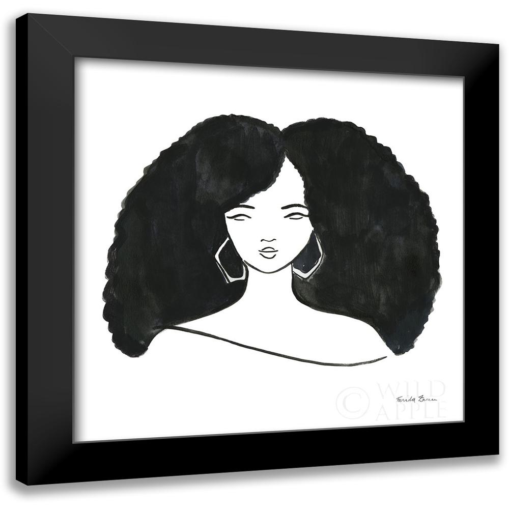 Zaman, Farida 20x20 Black Modern Framed Museum Art Print Titled - Afro ...