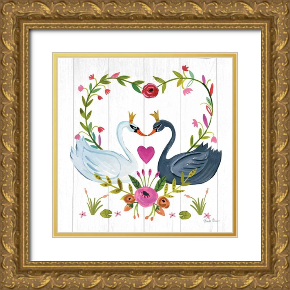 Zaman, Farida 20x20 Gold Ornate Wood Framed with Double Matting Museum ...