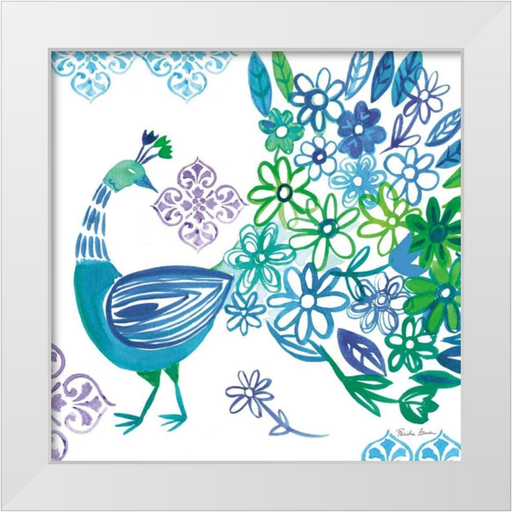 Zaman, Farida 20x20 White Modern Wood Framed Museum Art Print Titled ...