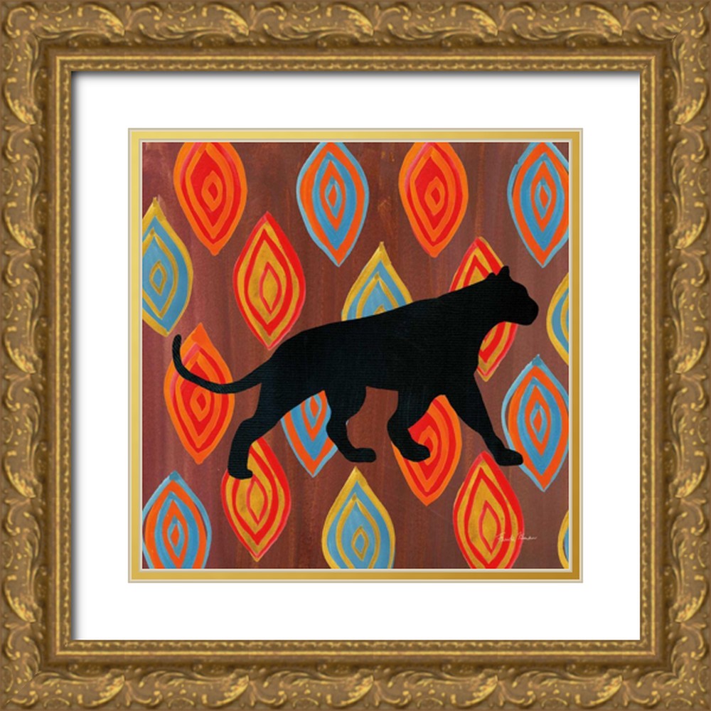 Zaman, Farida 26x26 Gold Ornate Wood Framed with Double Matting Museum ...