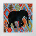 Zaman, Farida 26x26 White Modern Wood Framed Museum Art Print Titled ...