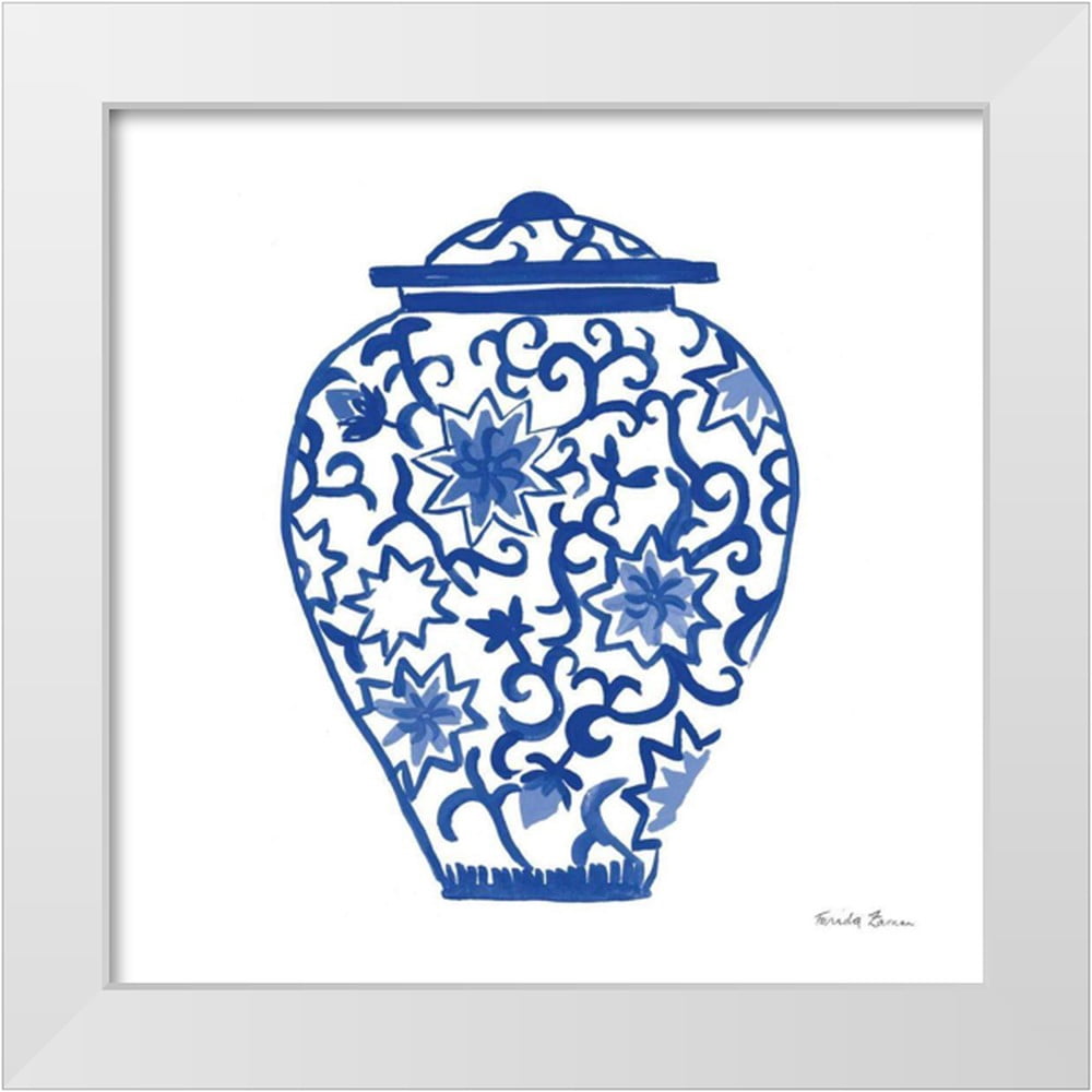 Zaman, Farida 26x26 White Modern Wood Framed Museum Art Print Titled ...