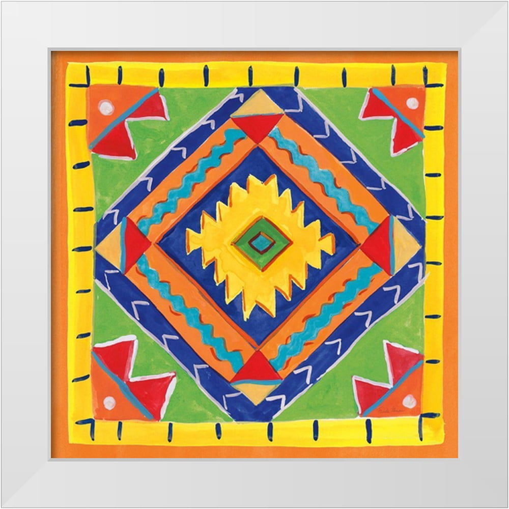 Zaman, Farida 26x26 White Modern Wood Framed Museum Art Print Titled ...
