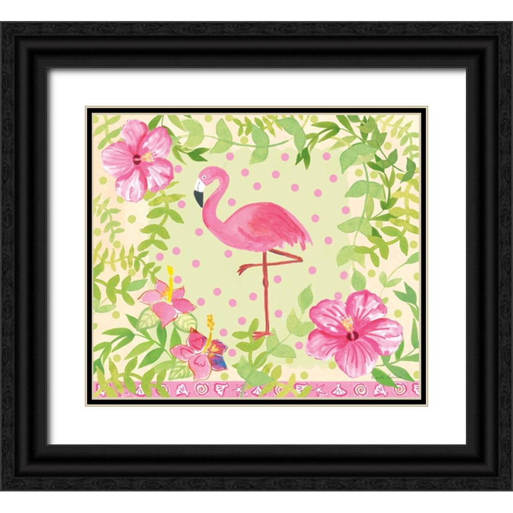 Zaman, Farida 29x26 Black Ornate Wood Framed with Double Matting Museum ...