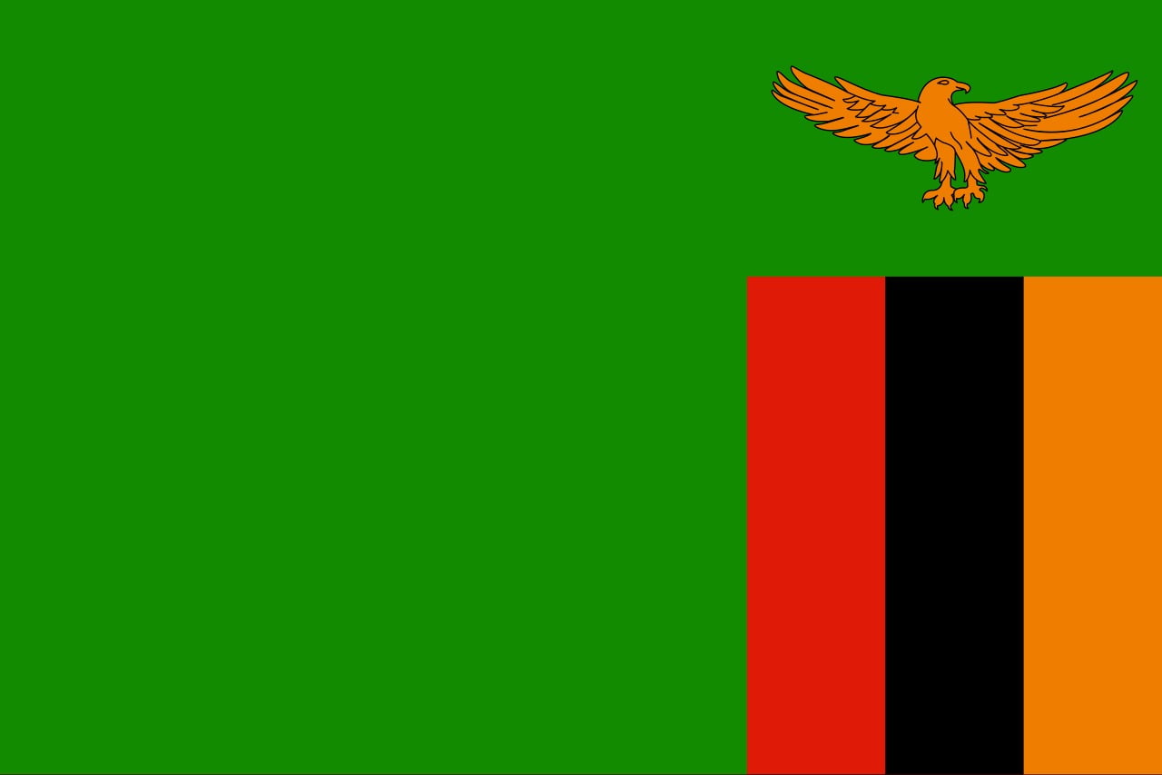 Zambia Flag Decal Sticker - 6 inches wide - Walmart.com