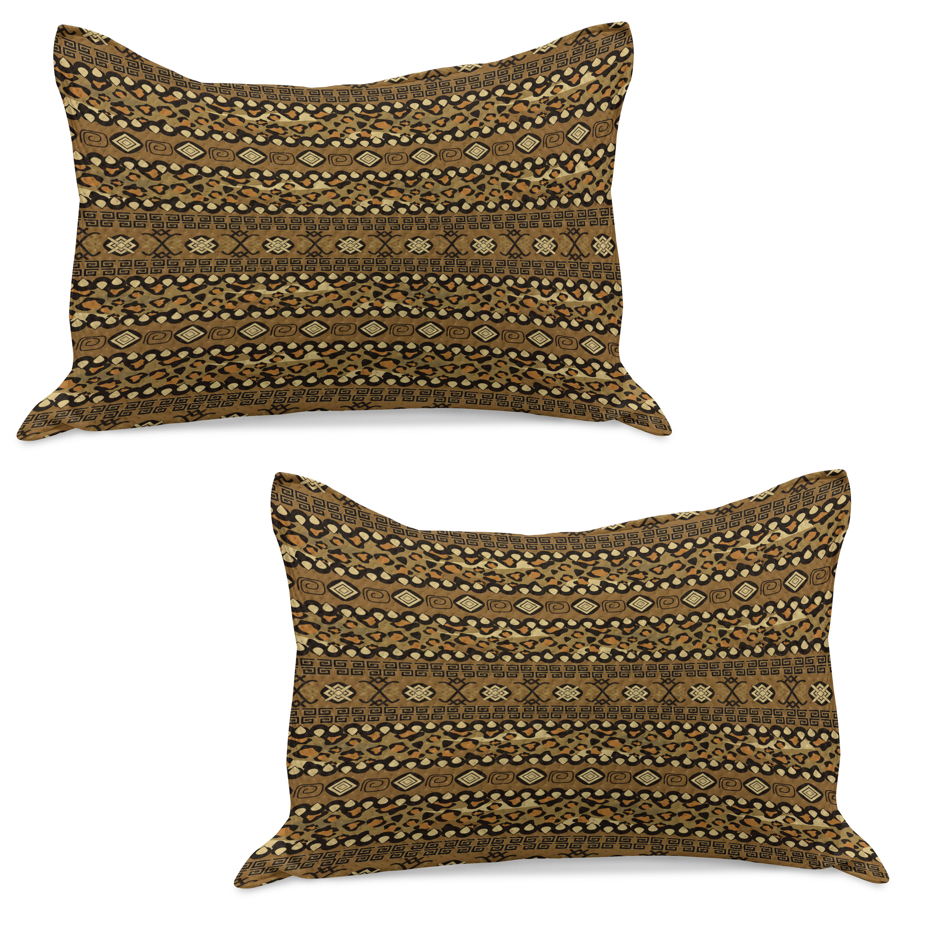 Zambia Knitted Quilt Pillowcover Set of 2, Wild Tropical Animal ...