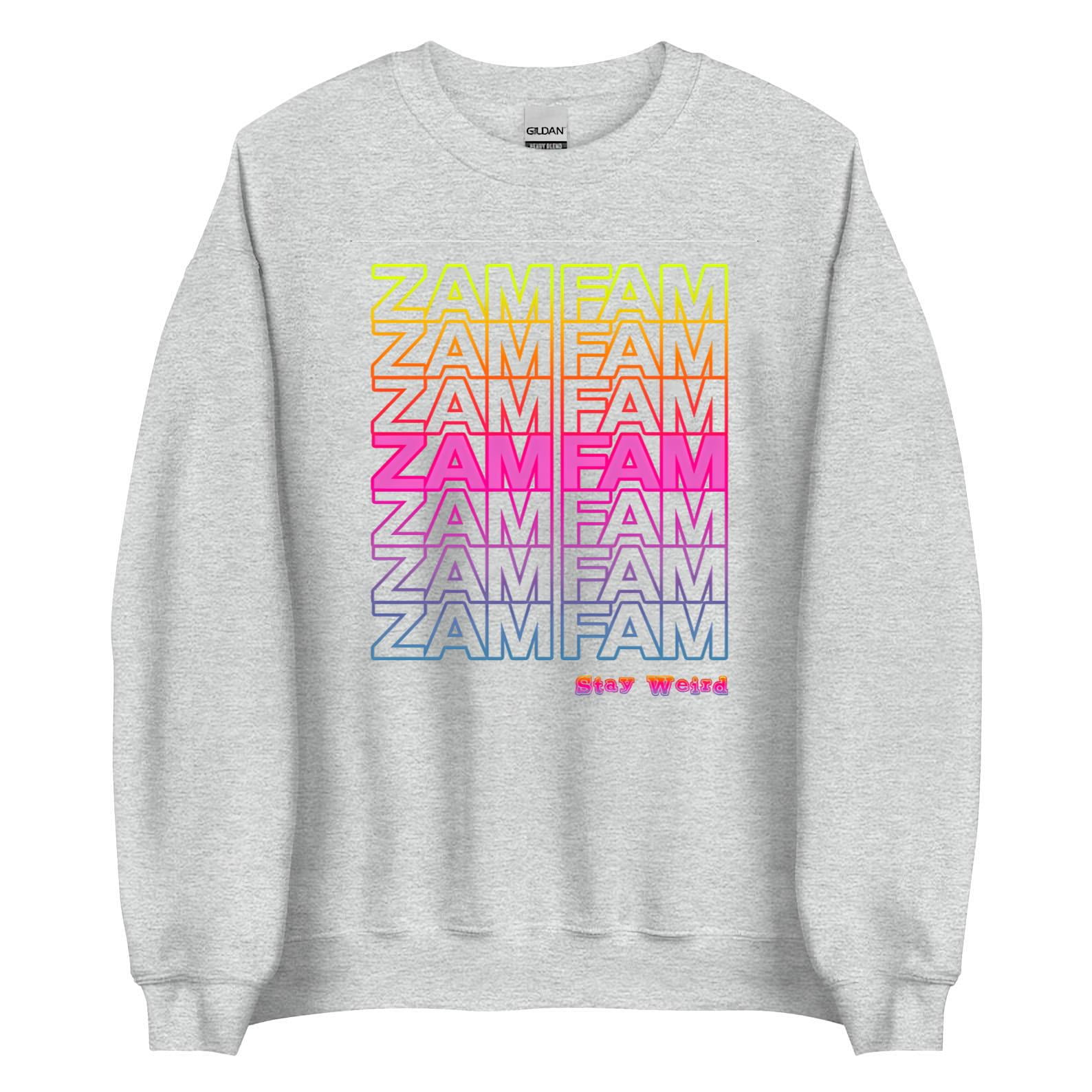 Zamfam Kids T-Shirt (Stay Weird) Rebecca Zamolo Top Boys Girls YouTuber ...