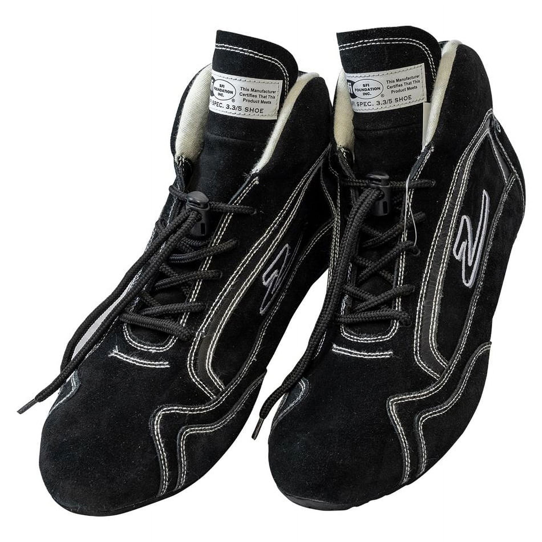 Zamp RS00100306 ZR-30 Mid-Top Driving Racing Shoes - SFI 3.3/5 - Black ...