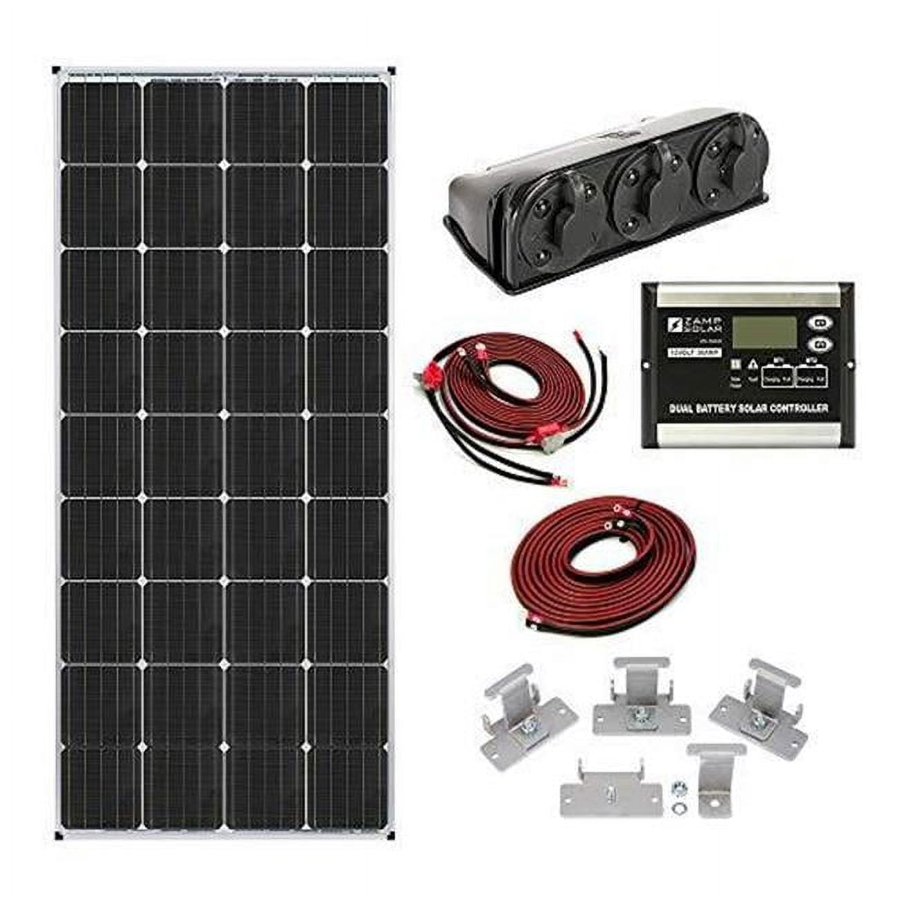 Zamp Solar KIT2015 170 Watt Dual Battery Solar Kit - Walmart.com