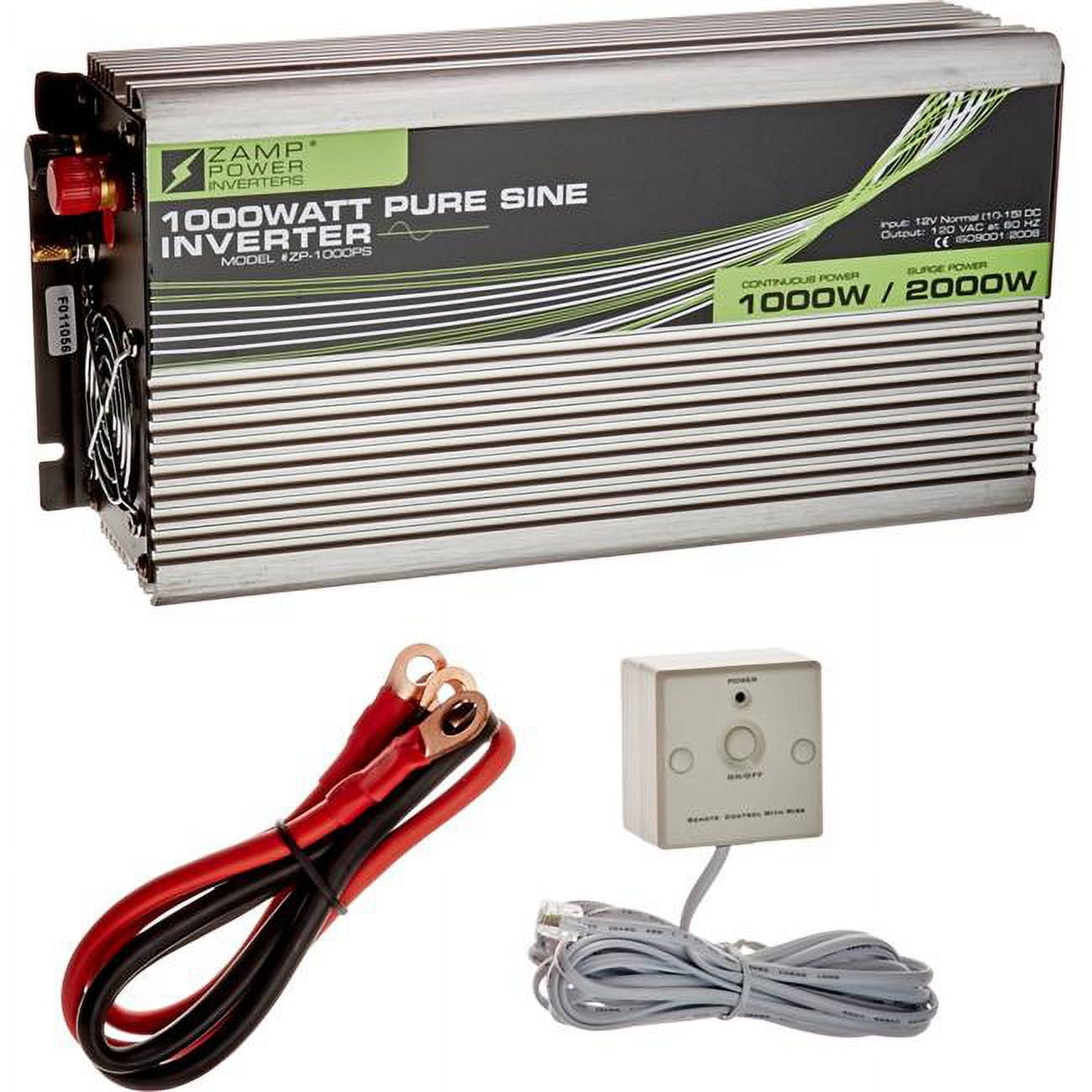 Zamp Solar ZP1000PS 1000 watts Pure Sine Inverter - Walmart.com
