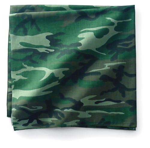 Zan Headgear Deluxe Bandana Woodland Camo - Walmart.com