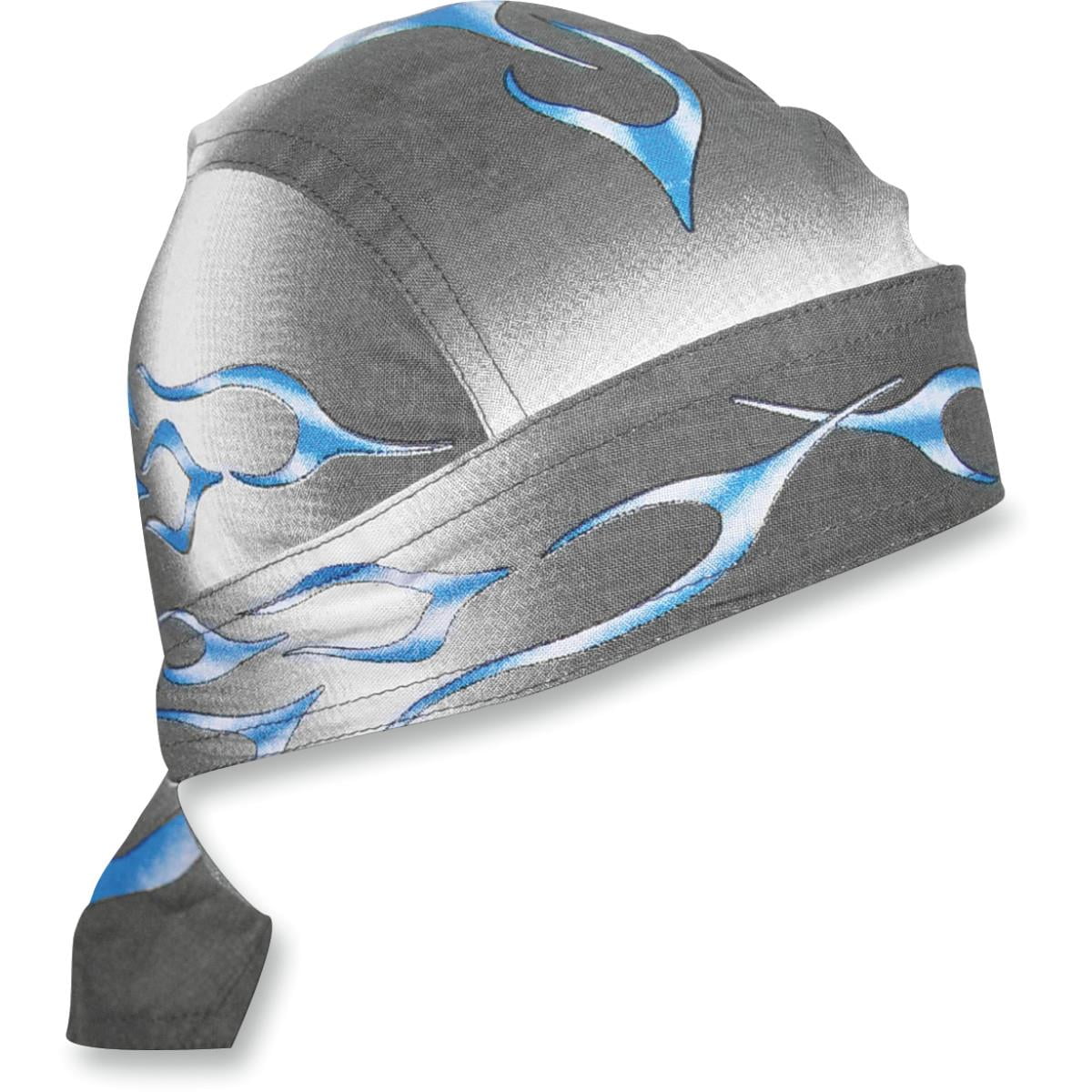 Zan Headgear Flydanna Headwrap Tank Flame Blue (OSFM, Gray Tank Flame ...