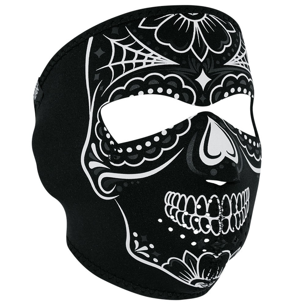 Zan Headgear Full Face Mask Calavera (OSFM, Black Calavera) - Walmart.com