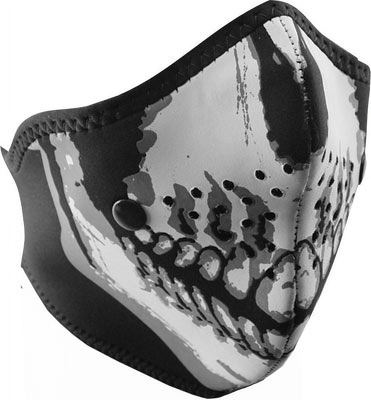 Zan Headgear Half Face Mask Skull Face OSFM WNX002 - Walmart.com