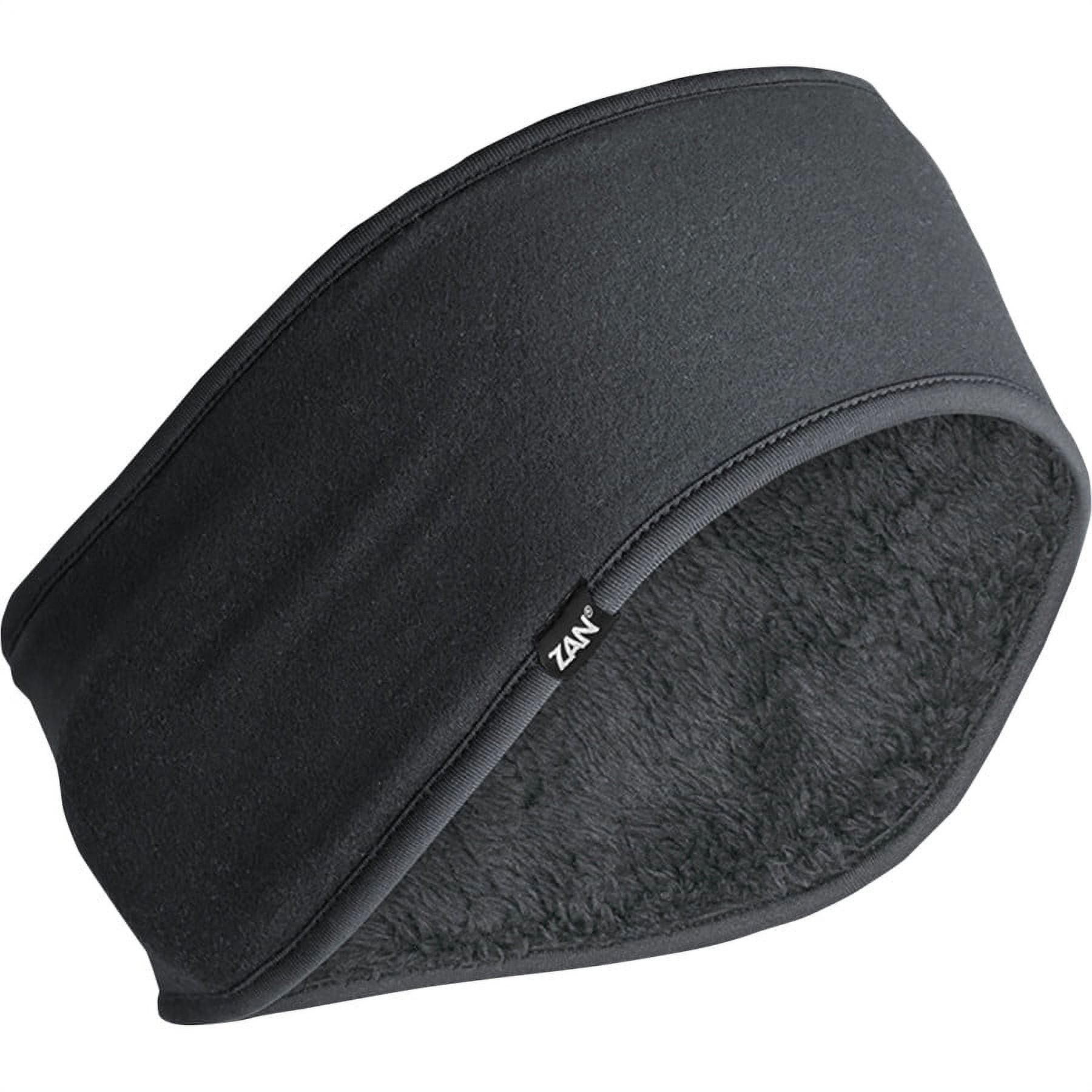 Zan Headgear Sportflex Ear Warmer High-Pile Headband Black - Walmart.com