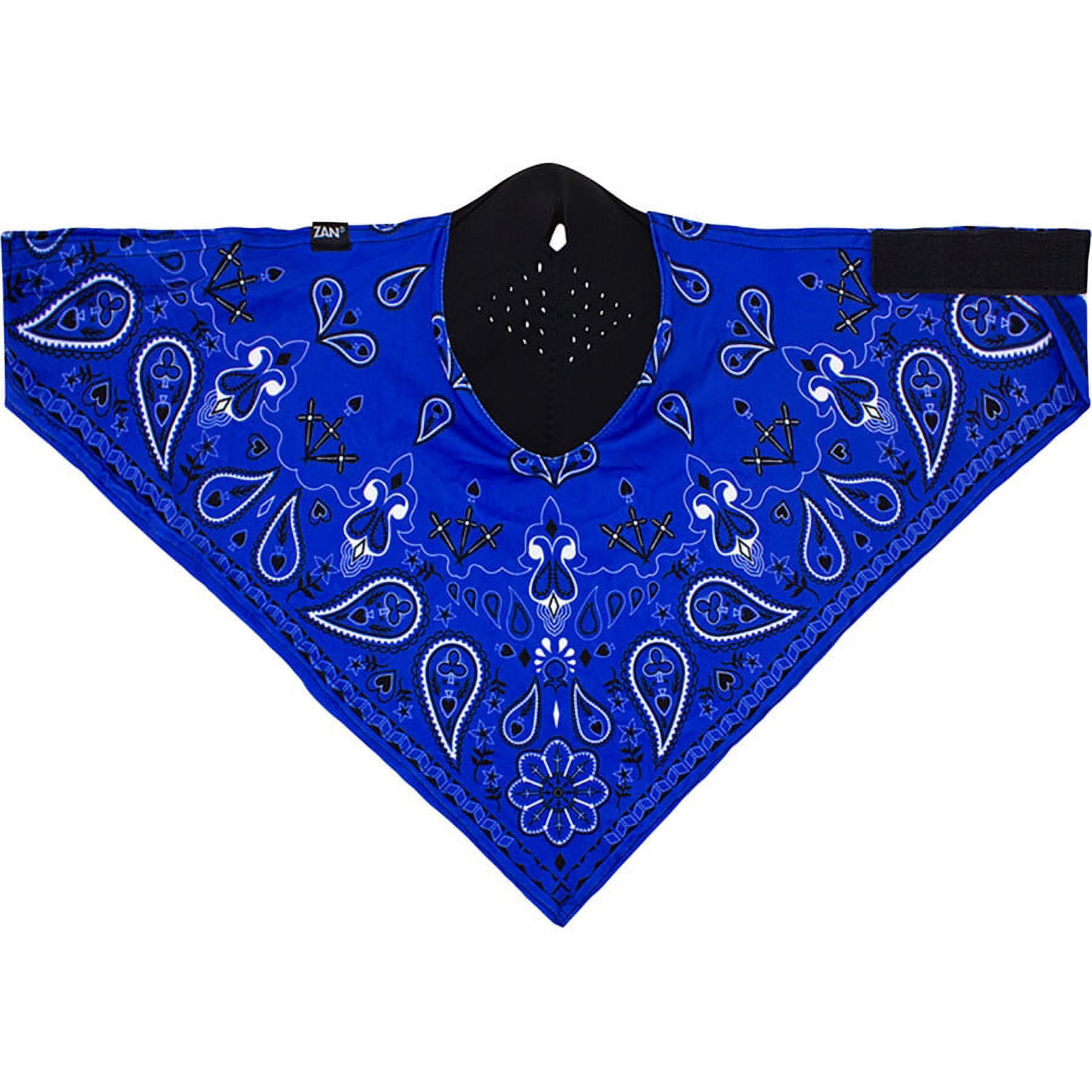 Zan Headgear Sportflex Neodanna Facemask Navy Paisley - Walmart.com