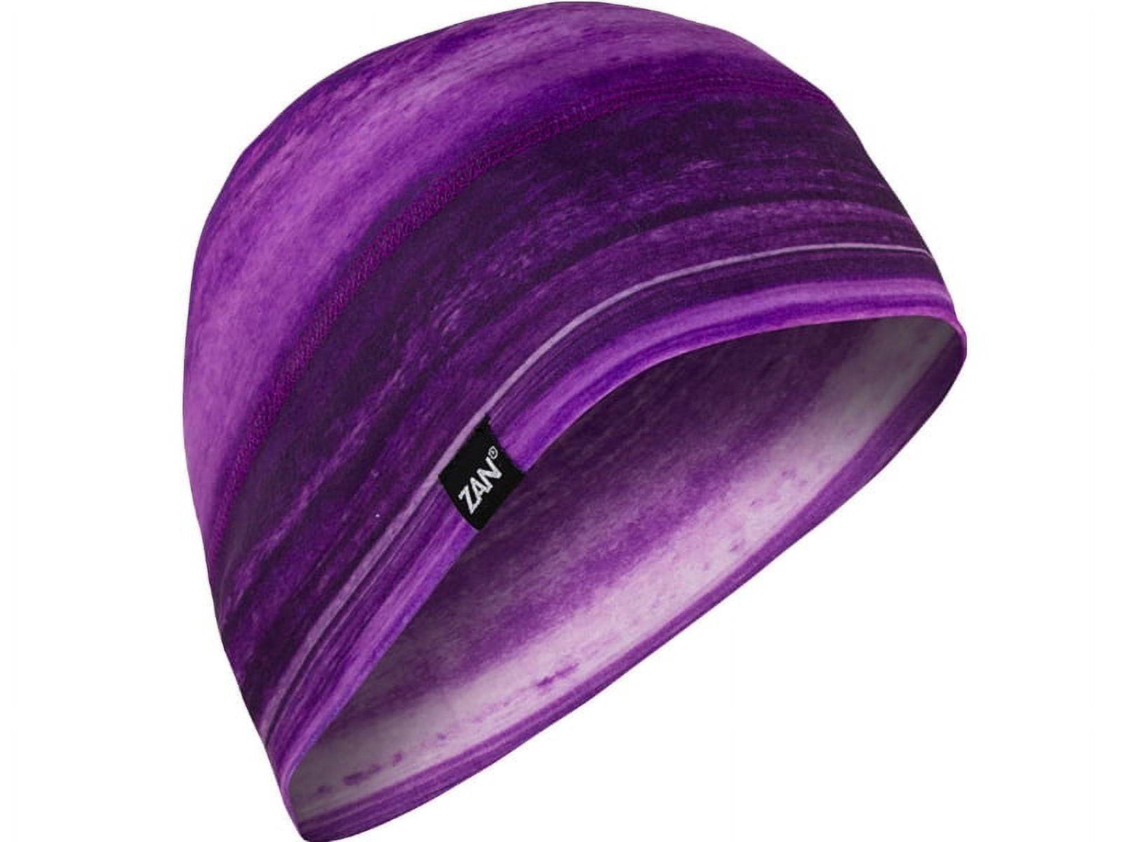 Zan Headgear Sportflex Helmet Liner/Beanie Purple Salt Water - Walmart.com
