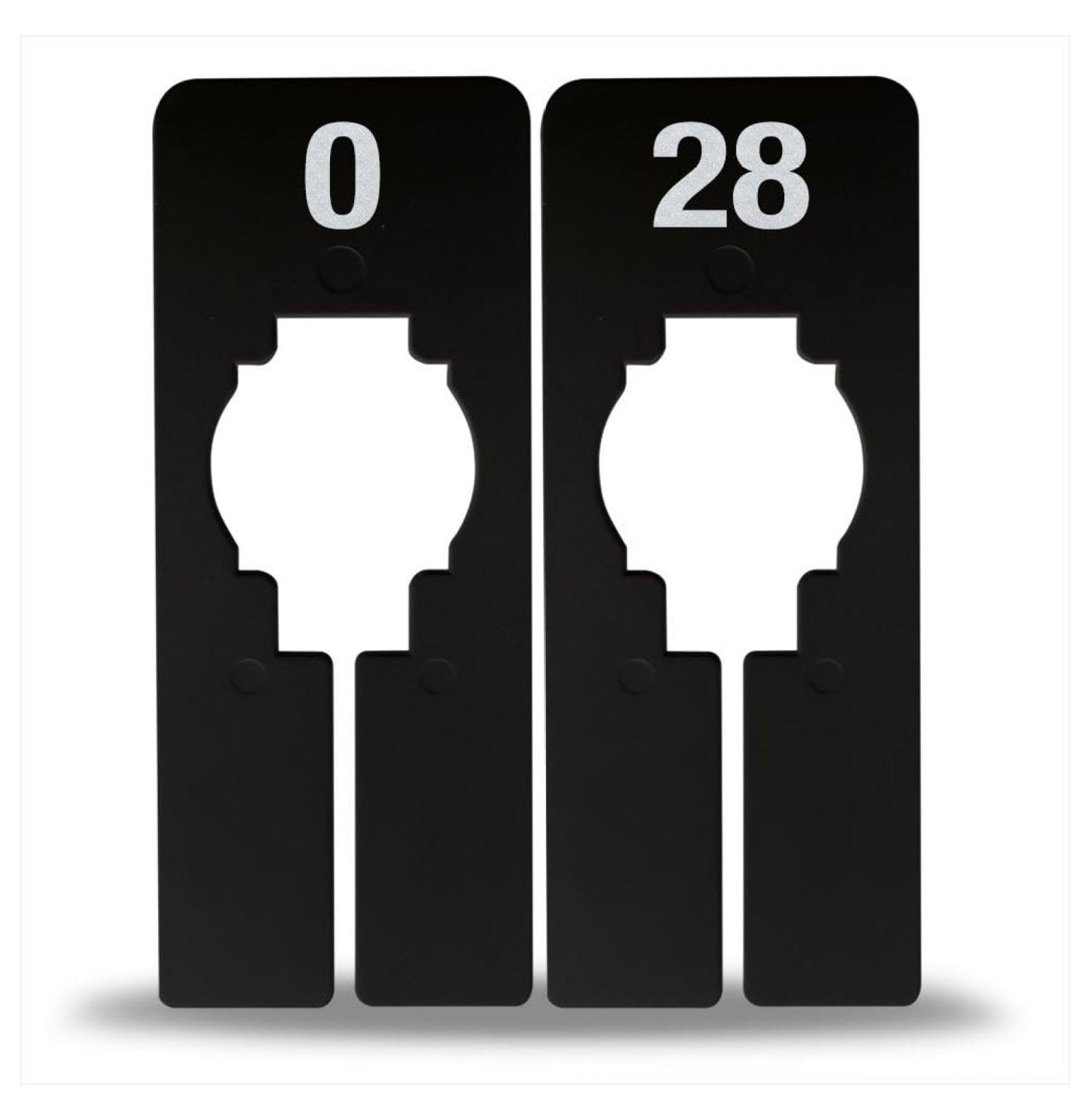 ZanQee 3 Sets of Womens Rectangle Clothing Rack Size Dividers - Sizes 0 ...