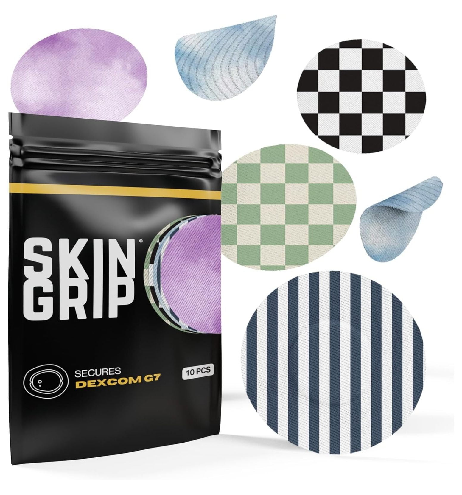 ZanQee Adhesive Patches for Dexcom G7 CGM – Classic Pack, Waterproof ...