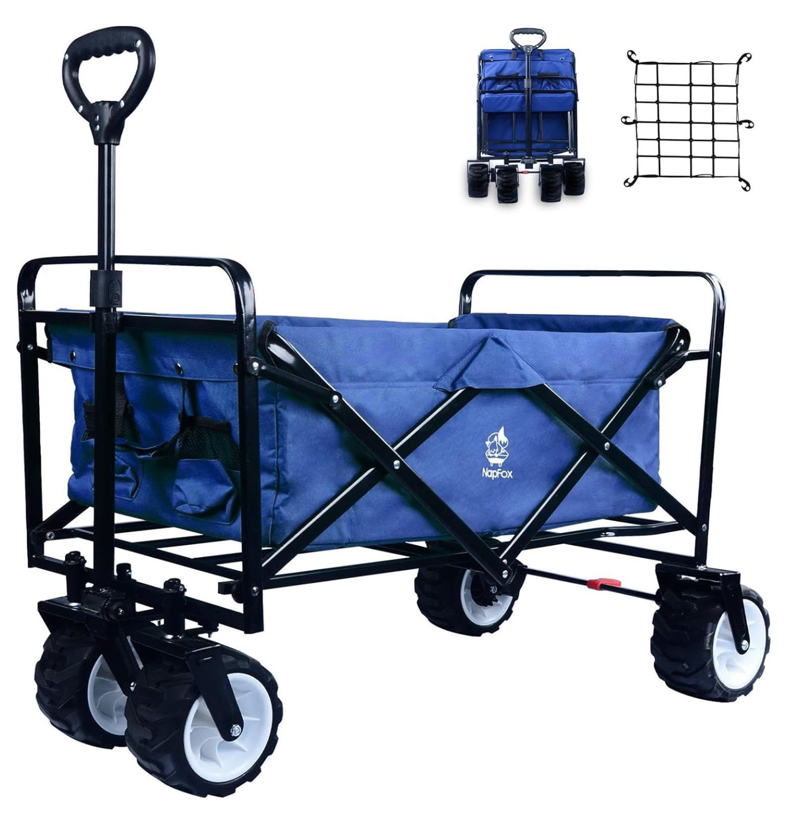 ZanQee Collapsible Wagon Stroller, Wagons Carts Foldable Grocery Cart ...