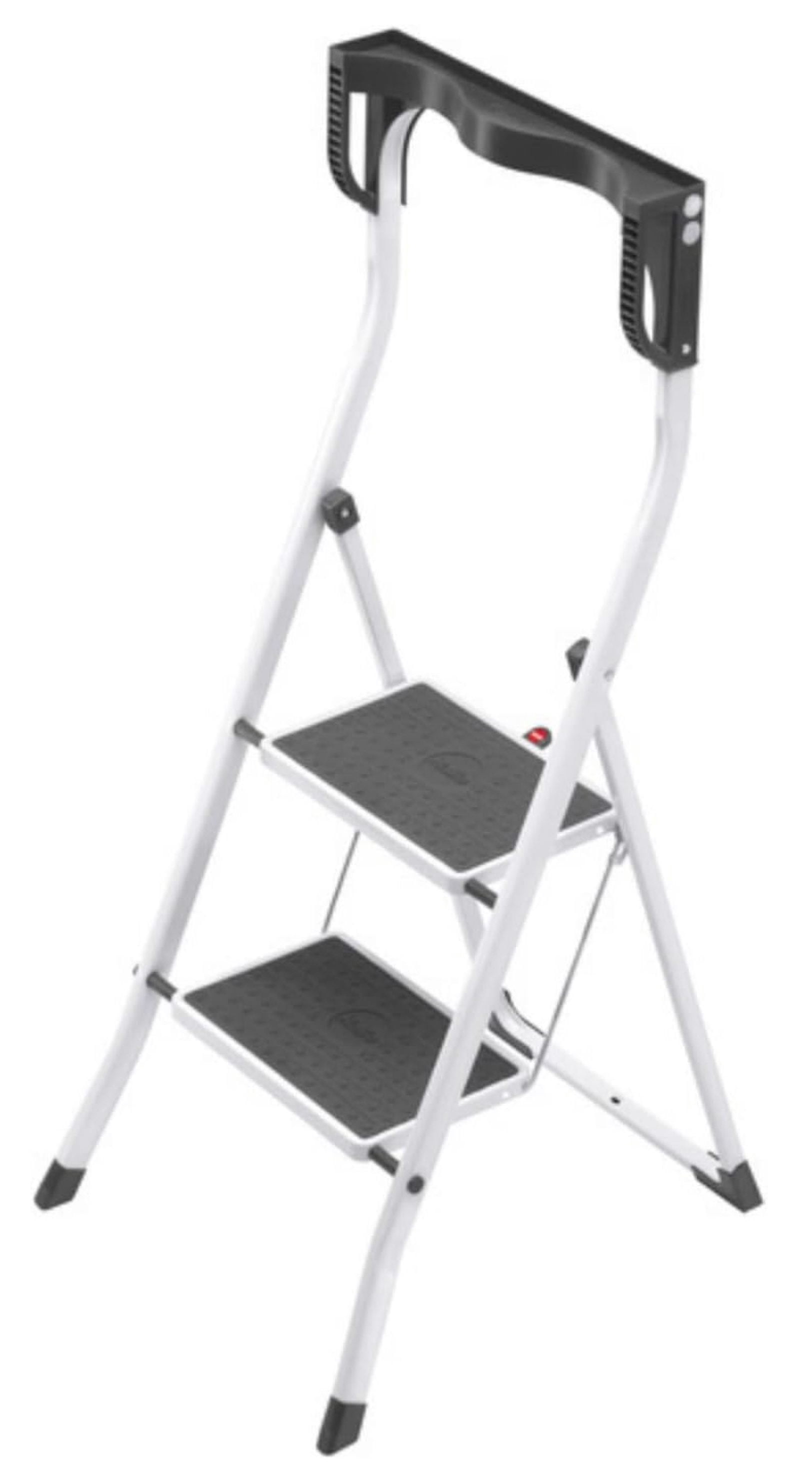 ZanQee Safety Plus | Steel Folding Stepladder | Two Large Steps with ...