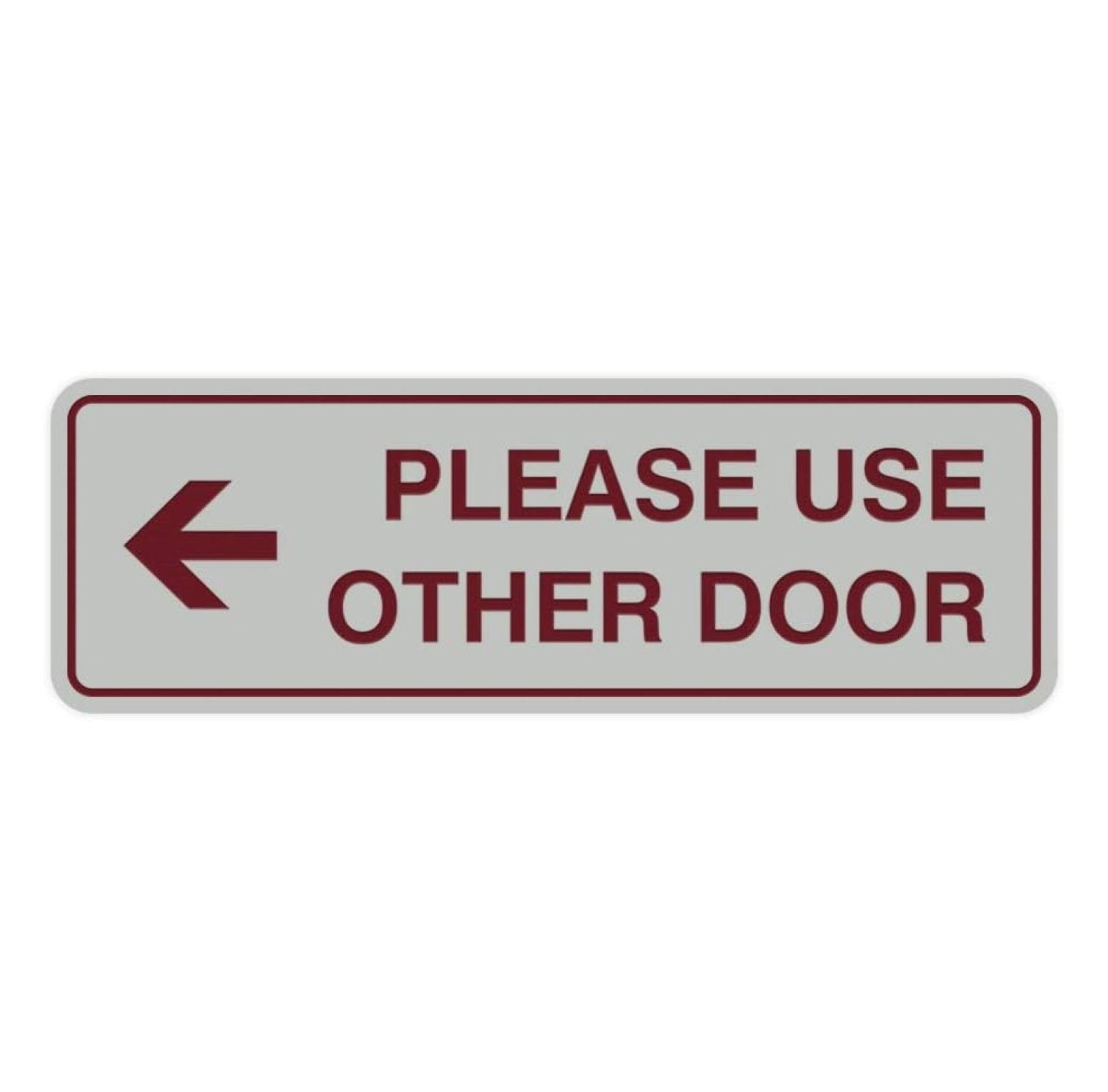 ZanQee Standard Please Use Other Door Left Arrow Wall or Door Sign ...