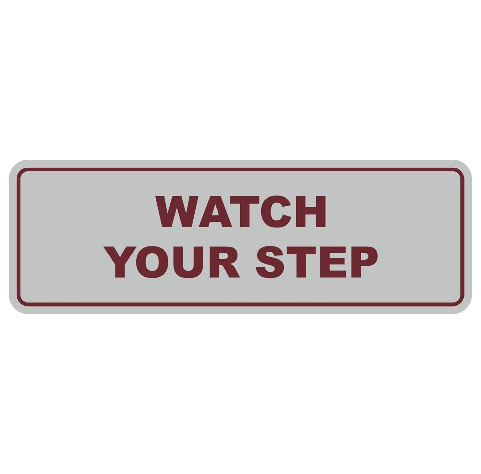 ZanQee Standard Watch Your Step Wall or Door Sign -Health and Safety ...