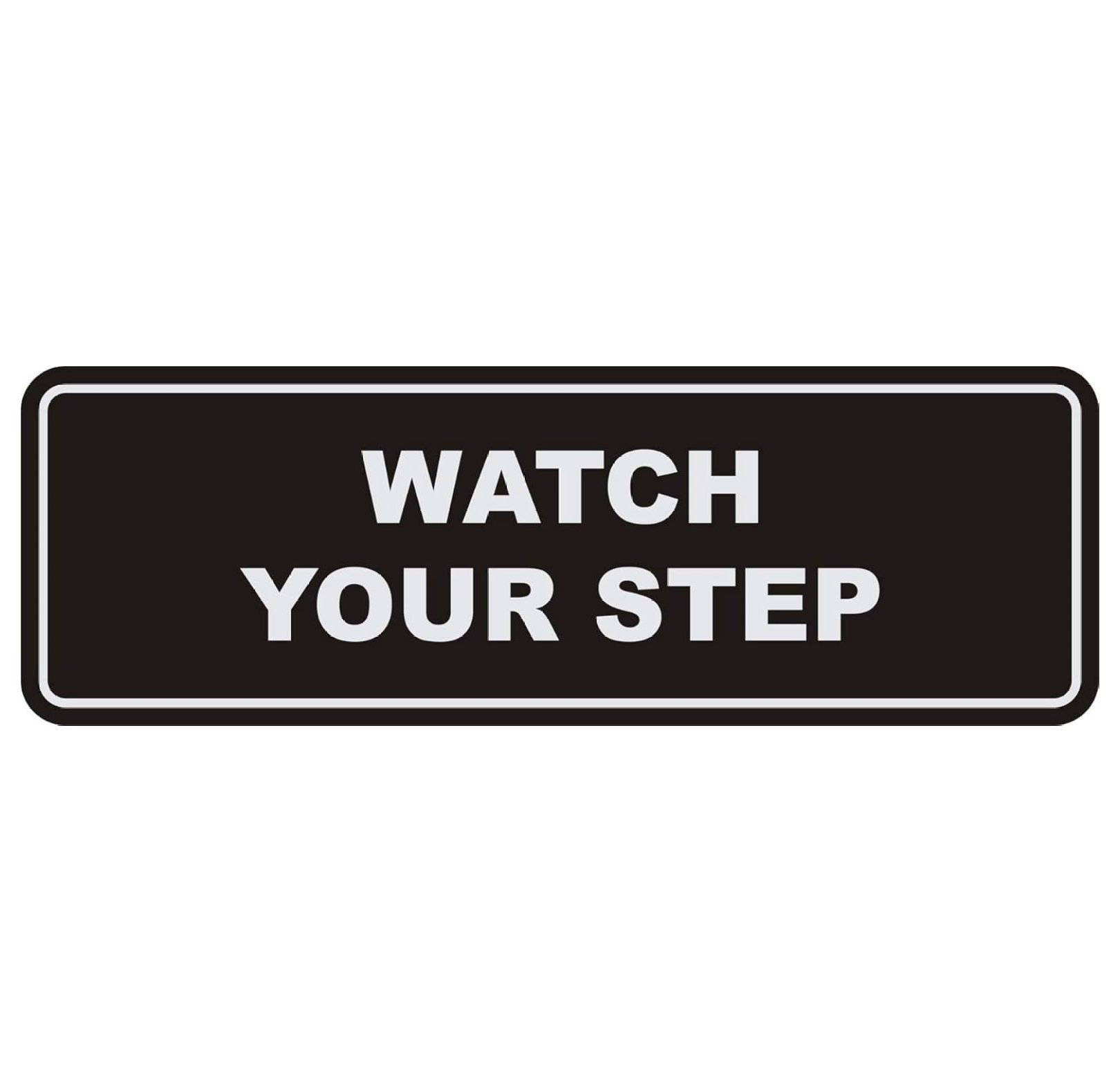 ZanQee Standard Watch Your Step Wall or Door Sign -Health and Safety ...