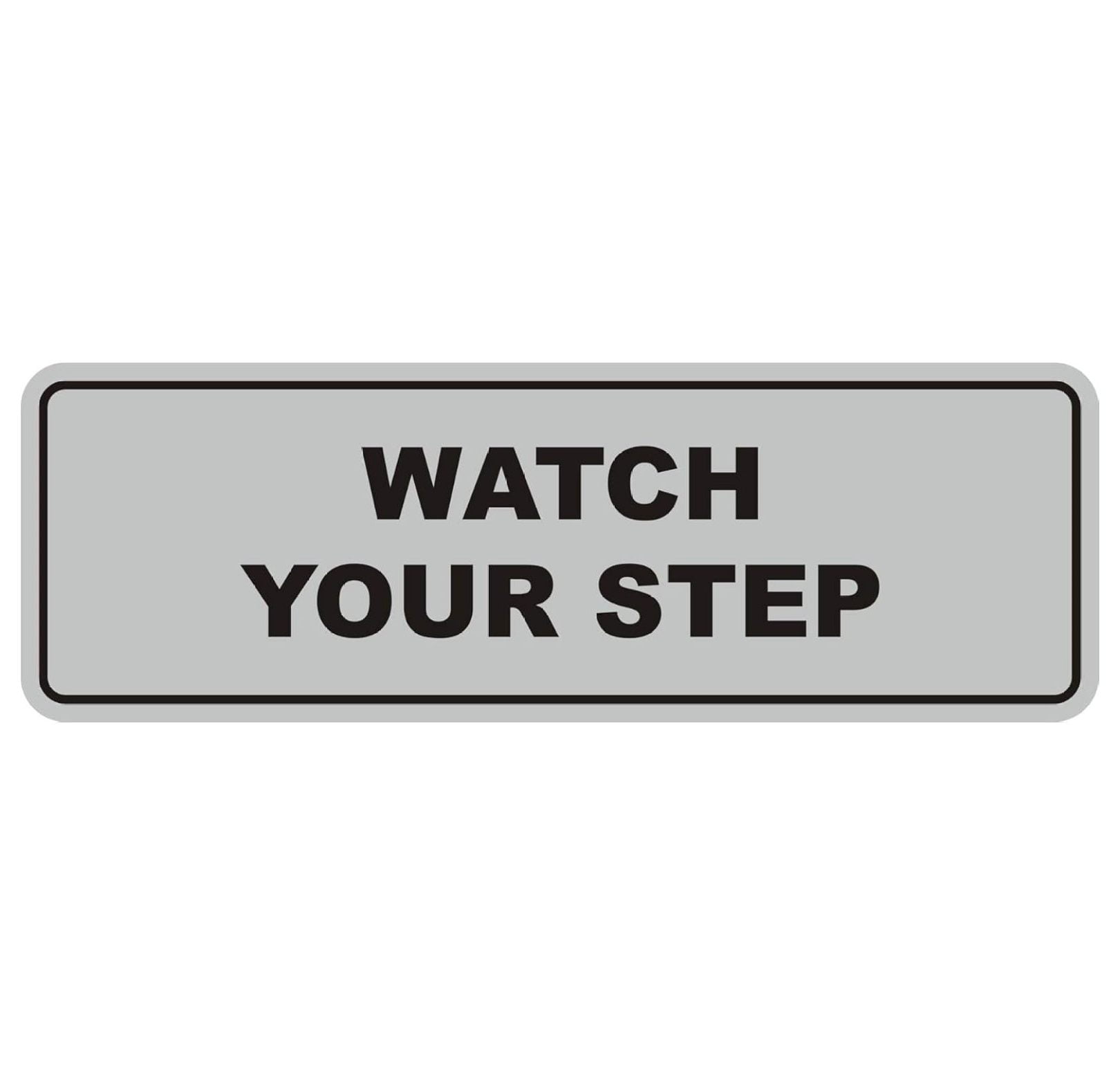 ZanQee Standard Watch Your Step Wall or Door Sign -Health and Safety ...
