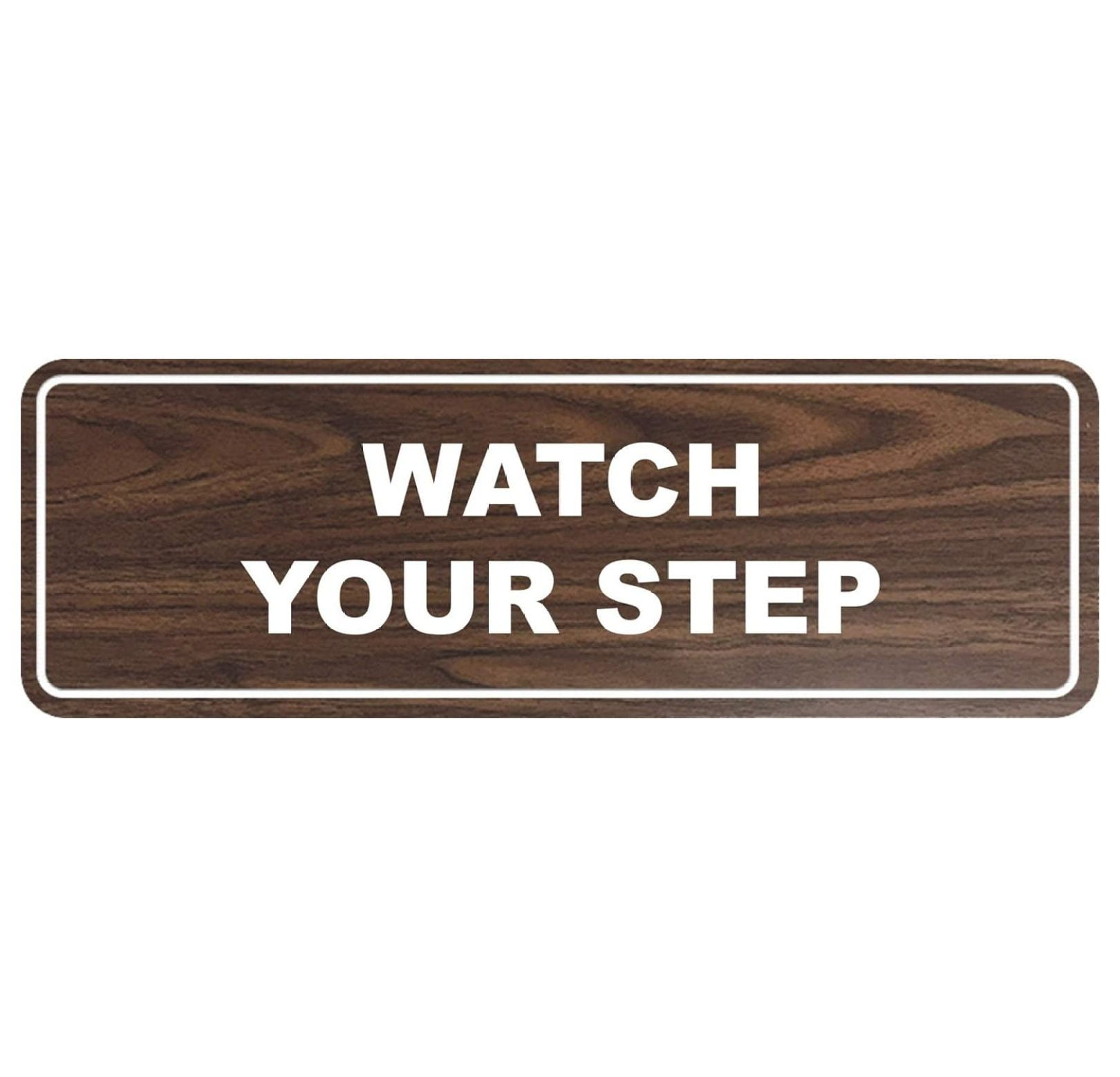 ZanQee Standard Watch Your Step Wall or Door Sign -Health and Safety ...