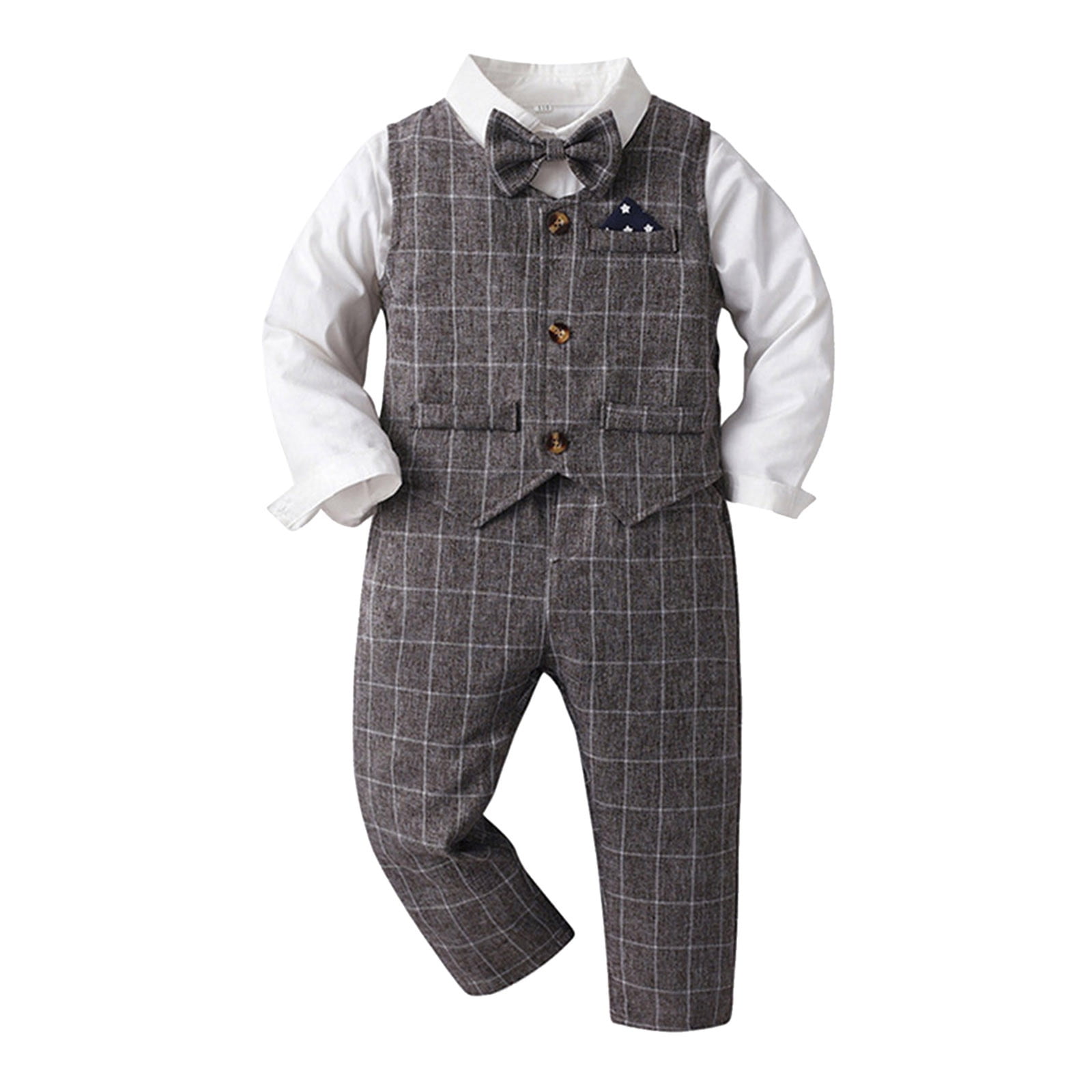 Zanarzt Infant Boy Formal Outfits Toddler Suit Boys Baby Wedding Dress ...
