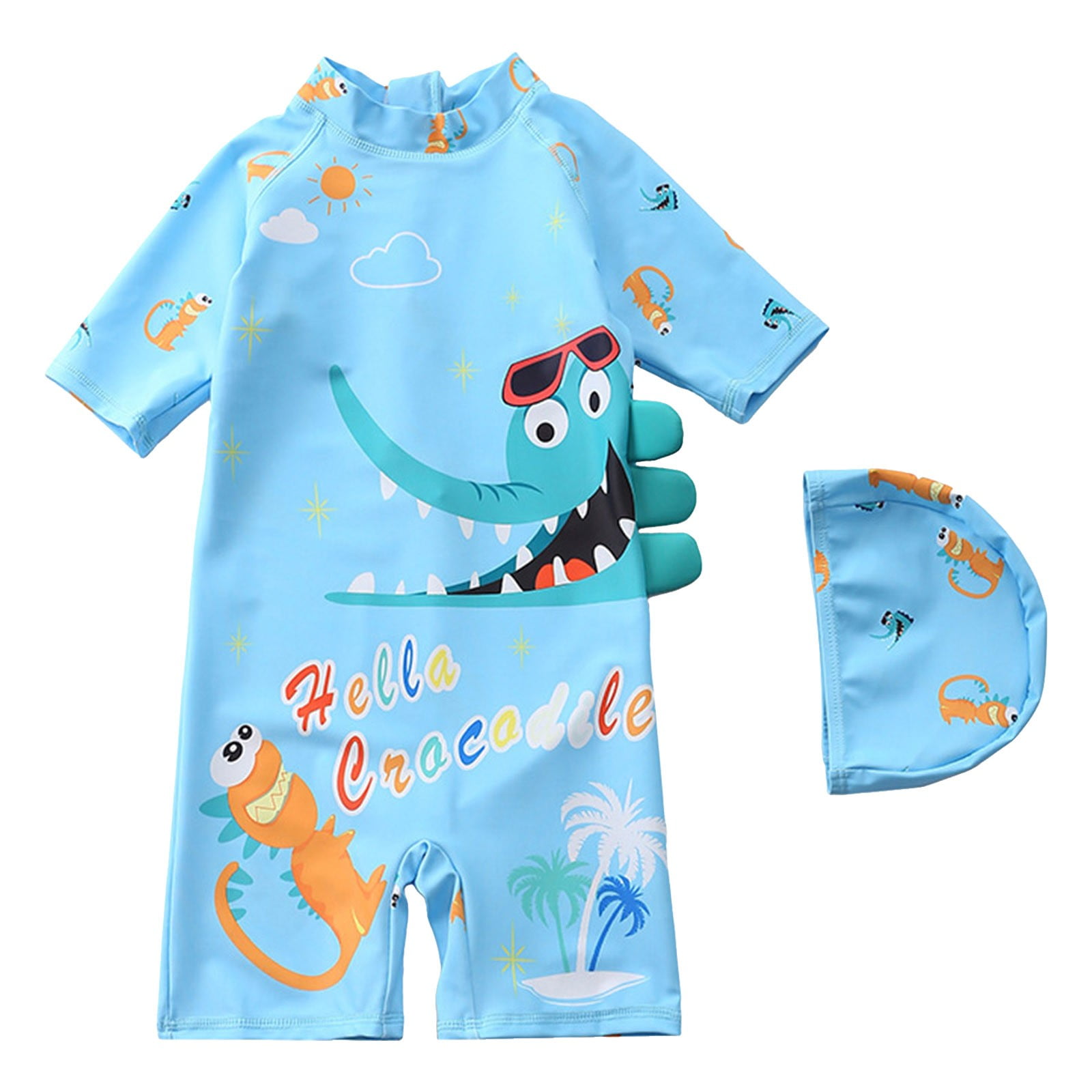 Zanarzt Little Boys Swimsuit 1 Piece Baby Boy Girl One Piece Swimsuit ...