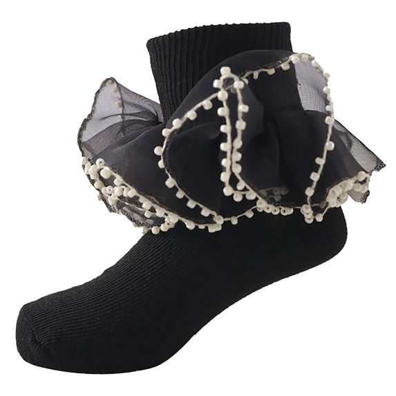 Zanarzt Ruffle Baby Socks Baby Girls Ruffle Socks Layer Lace Frilly ...