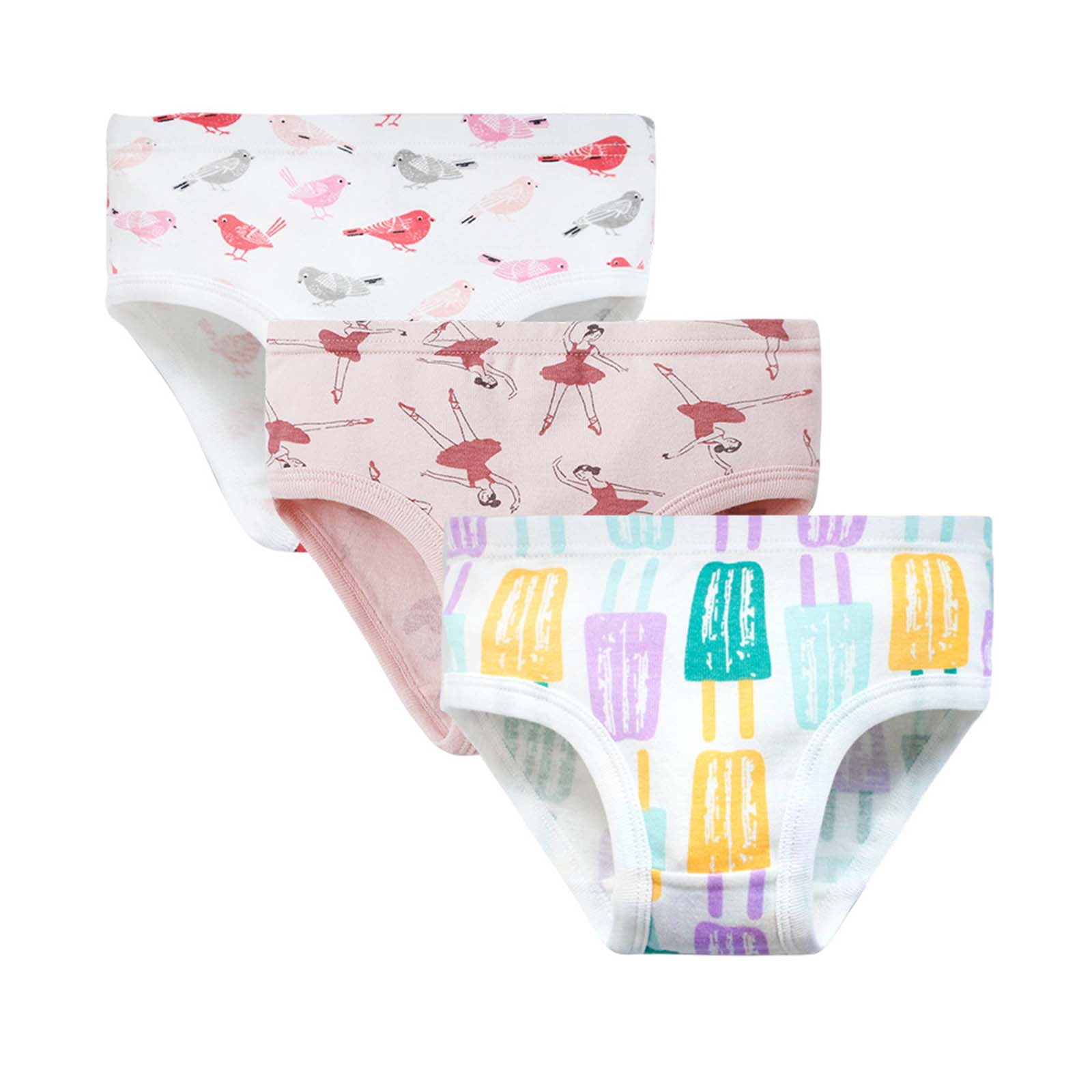 Zanarzt Toddler Girls' Potty Trainer Brief 3PC Children Underwear Cute ...