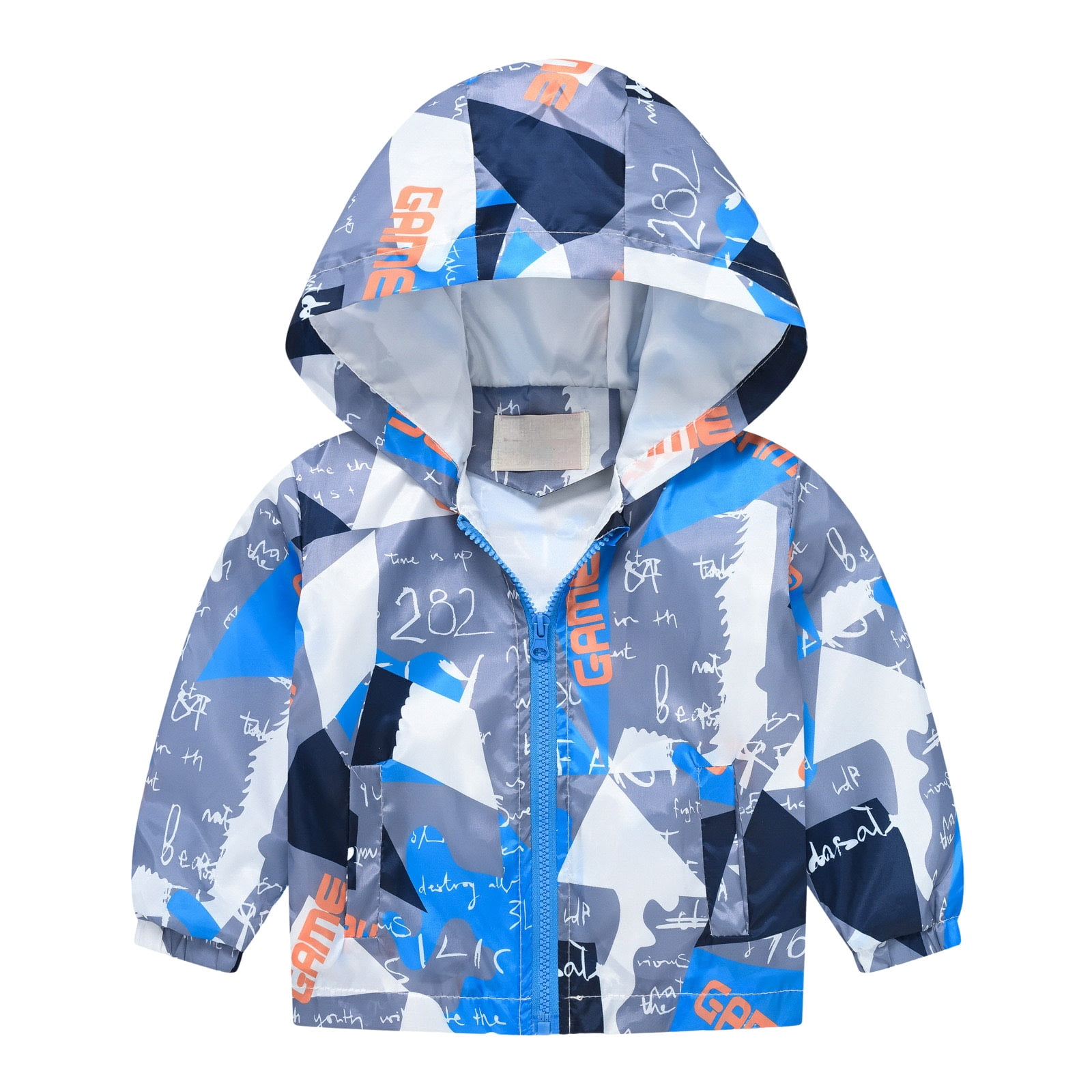 Zanarzt Toddler Rain Suit Toddler Rain Jacket Kids Cartoon Windbreaker ...