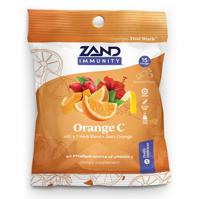 Zand Immunity Orange C HerbaLozenge | Immune Support Vitamin C Throat ...