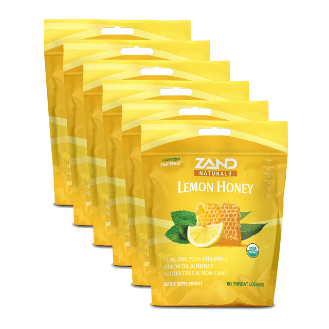 Zand Immunity Organic Lemon Honey HerbaLozenge | Immune Support Throat ...