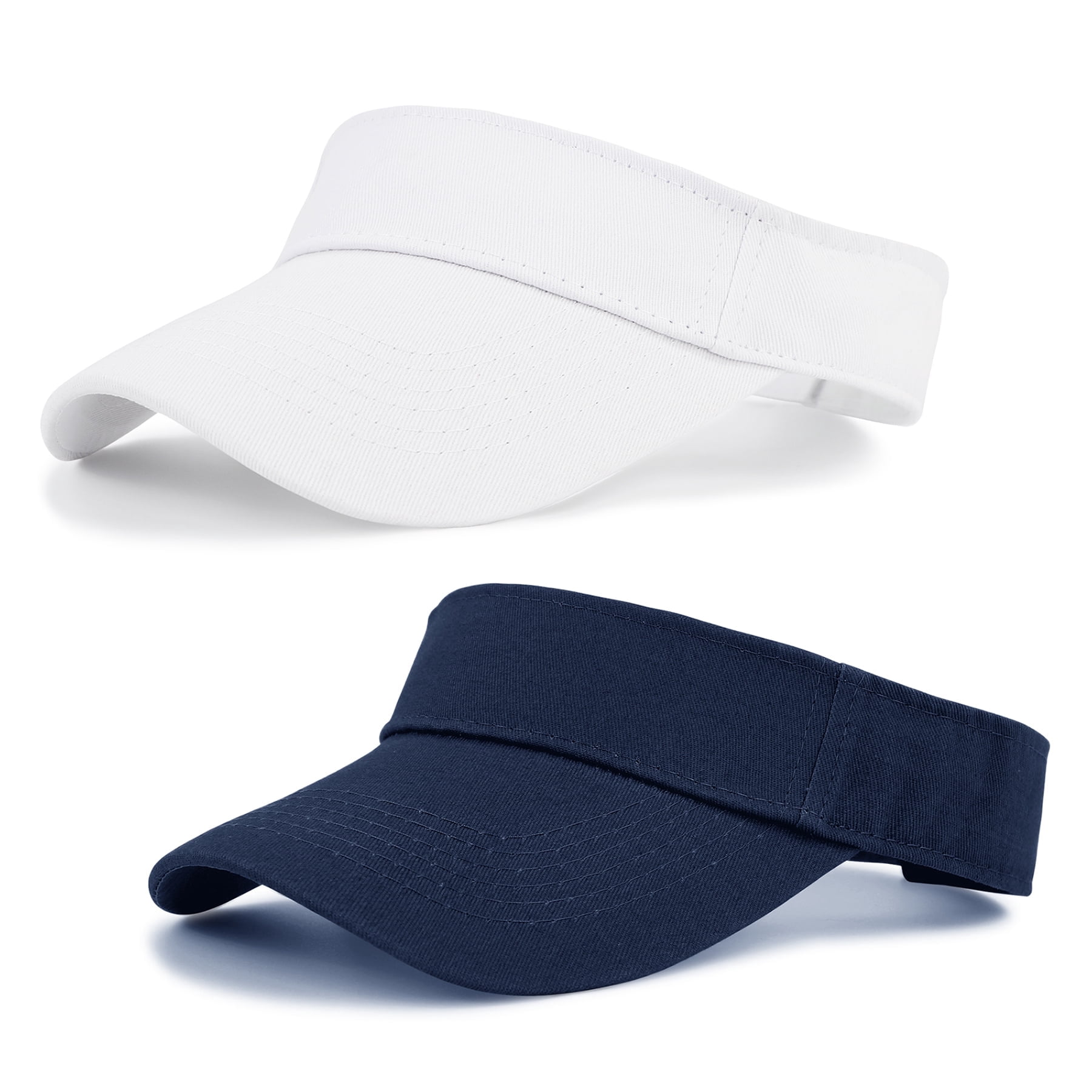 Zando 2 Pack Sports Sun Visor Men Women Sweat‑Wicking Quick Dry Tennis ...