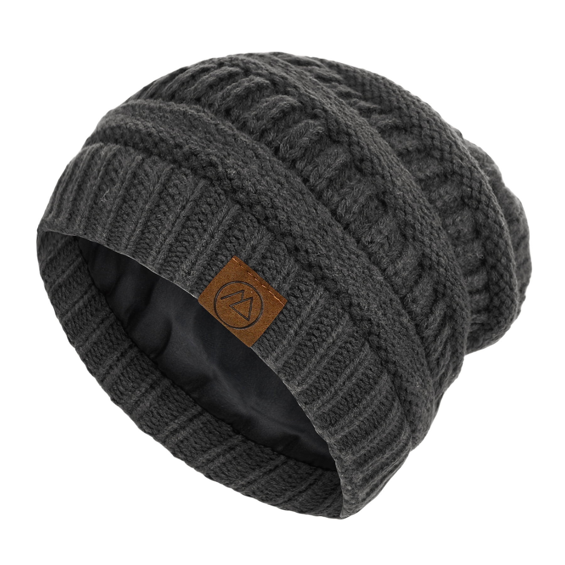 Zando Beanies Women Satin Lined Beanie Slouchy Beanies for Women Warm ...